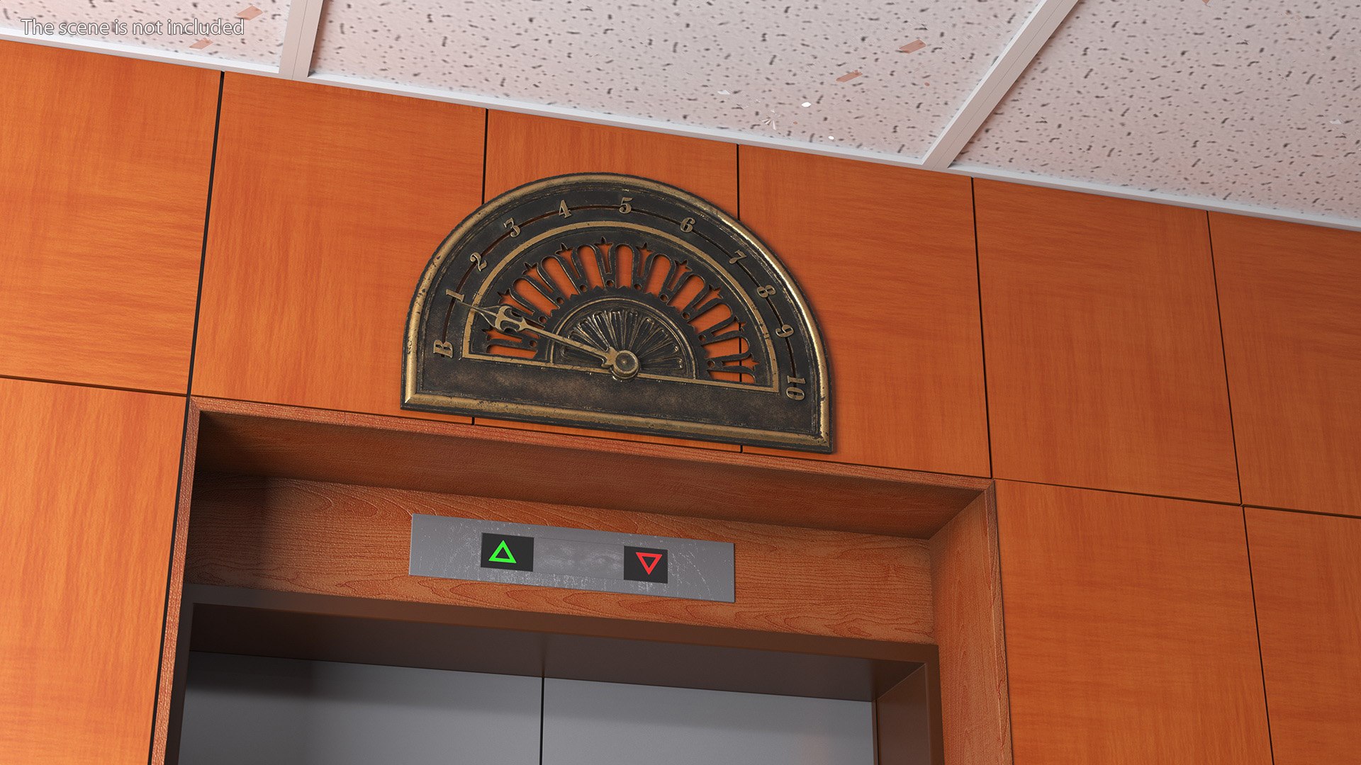 Antique Elevator Floor Indicator 3D - TurboSquid 2279800