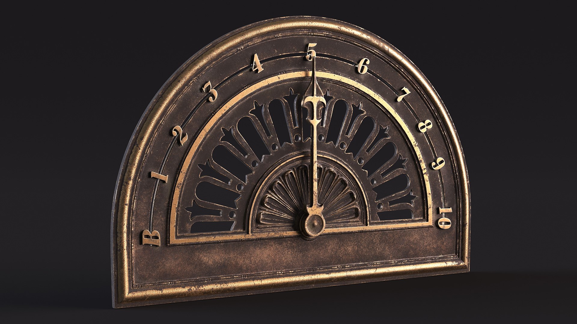 Antique Elevator Floor Indicator 3D - TurboSquid 2279800
