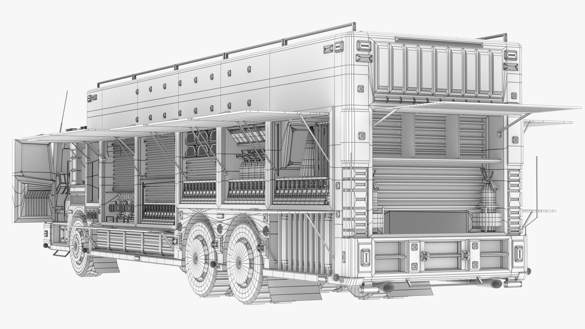 Fire Truck Heavy Rescue Unit 3D model - TurboSquid 1833584