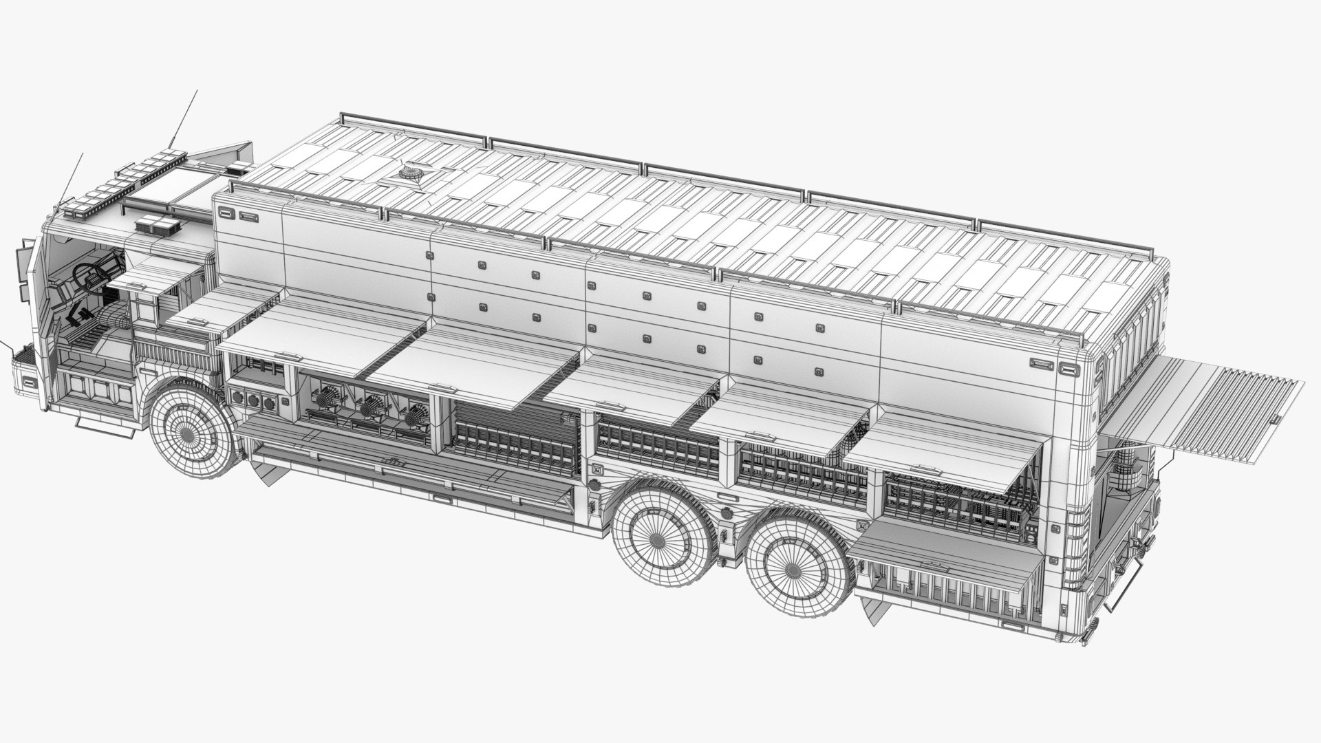 Fire Truck Heavy Rescue Unit 3D model - TurboSquid 1833584