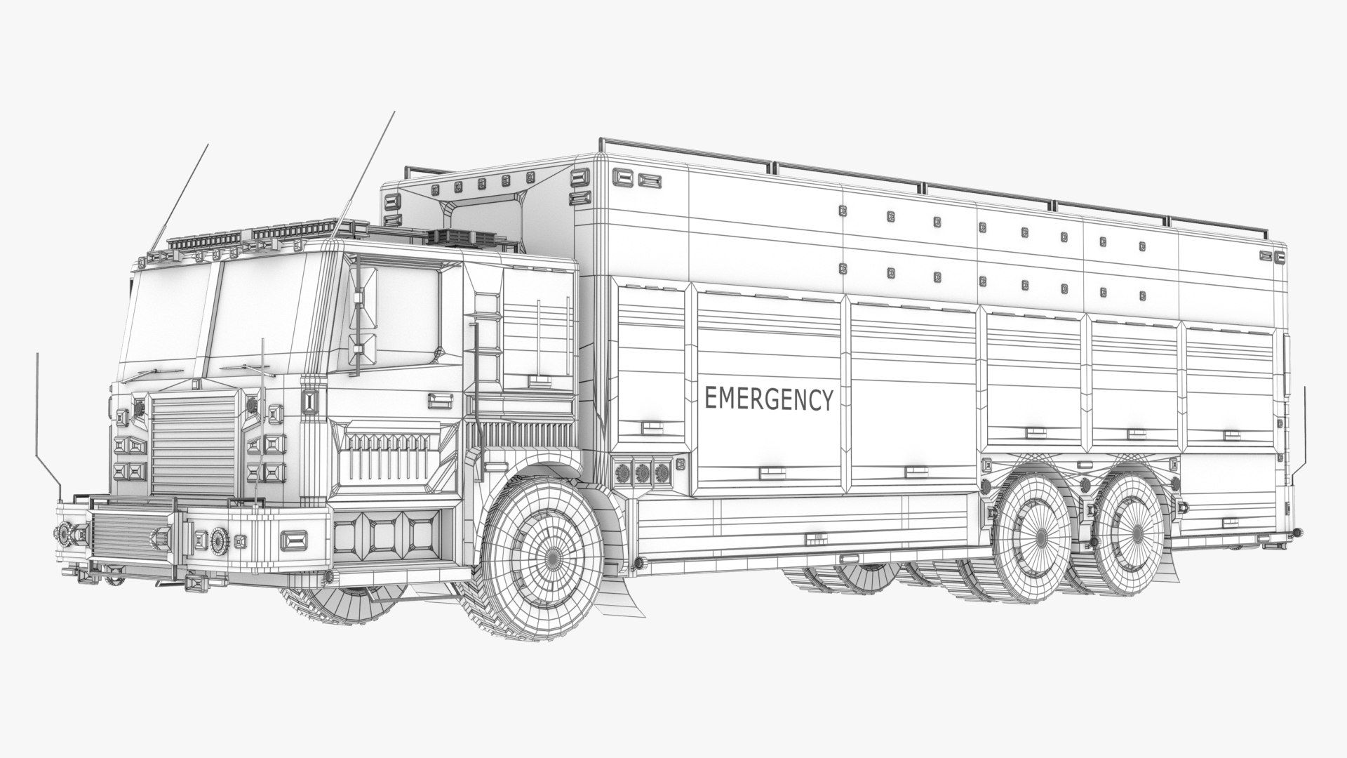 Fire Truck Heavy Rescue Unit 3D Model - TurboSquid 1833584