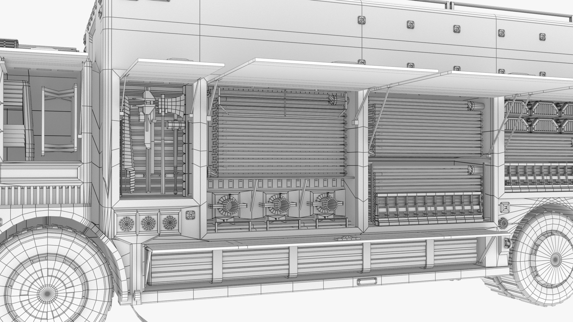 Fire Truck Heavy Rescue Unit 3D model - TurboSquid 1833584