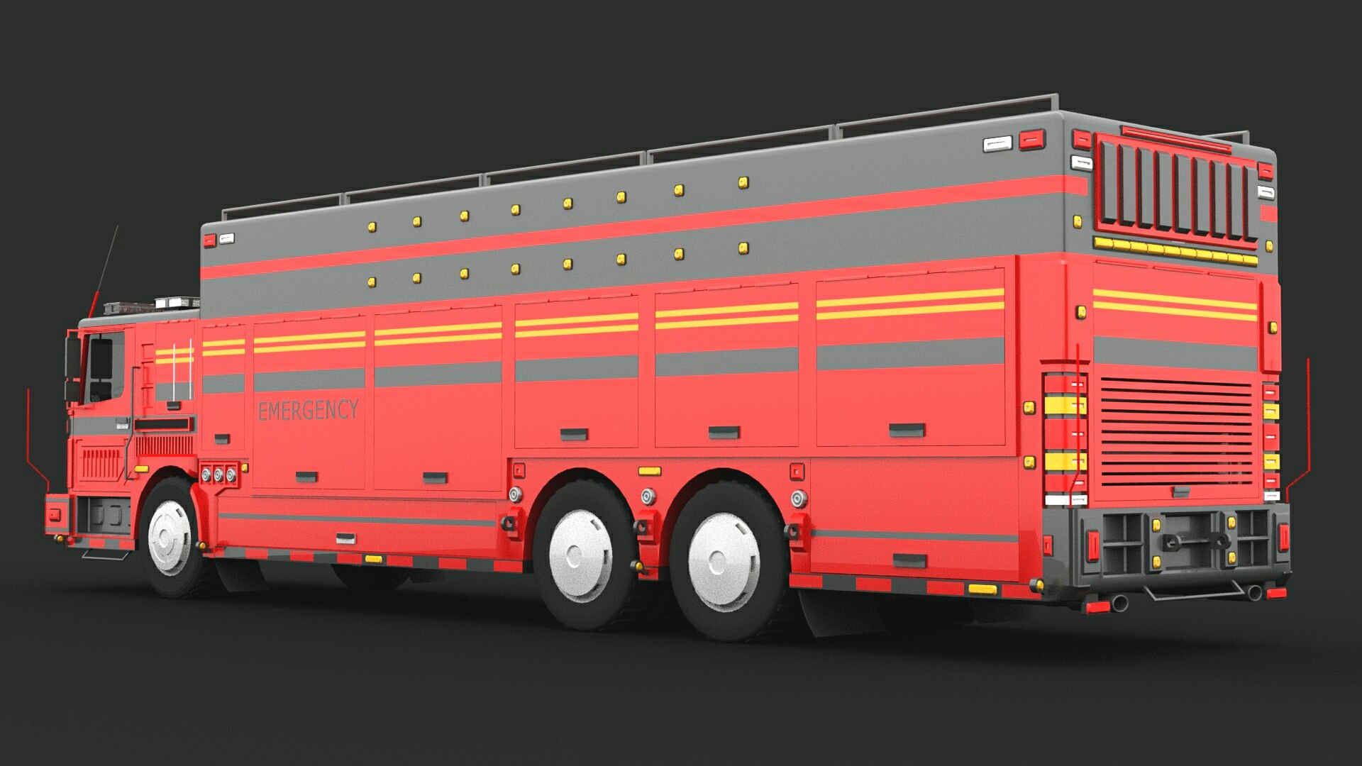 Fire Truck Heavy Rescue Unit 3D model - TurboSquid 1833584