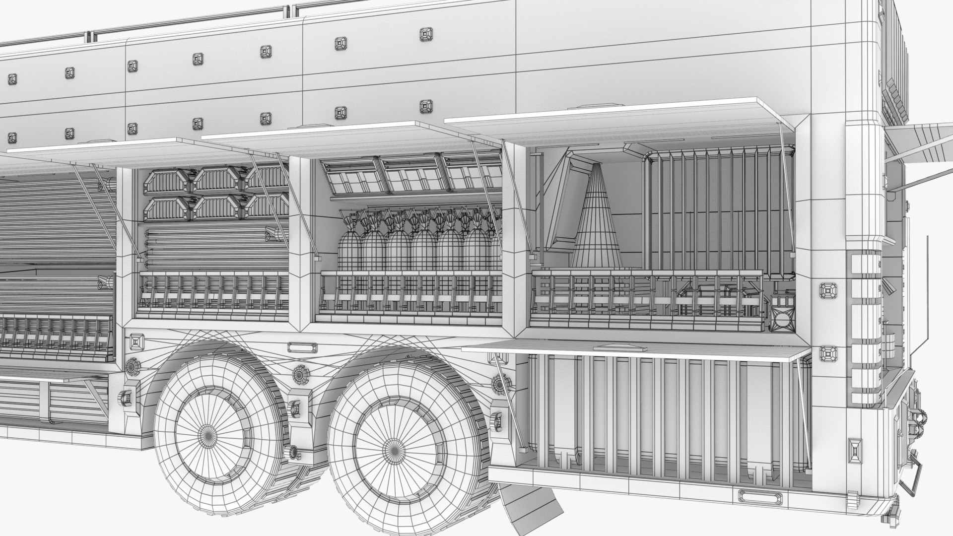 Fire Truck Heavy Rescue Unit 3D model - TurboSquid 1833584