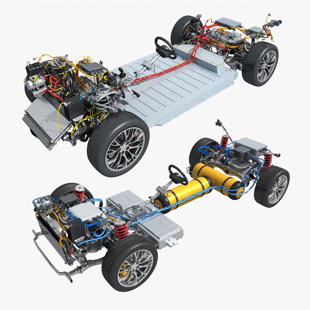 Car Chassis Collection 3d Turbosquid 2053146