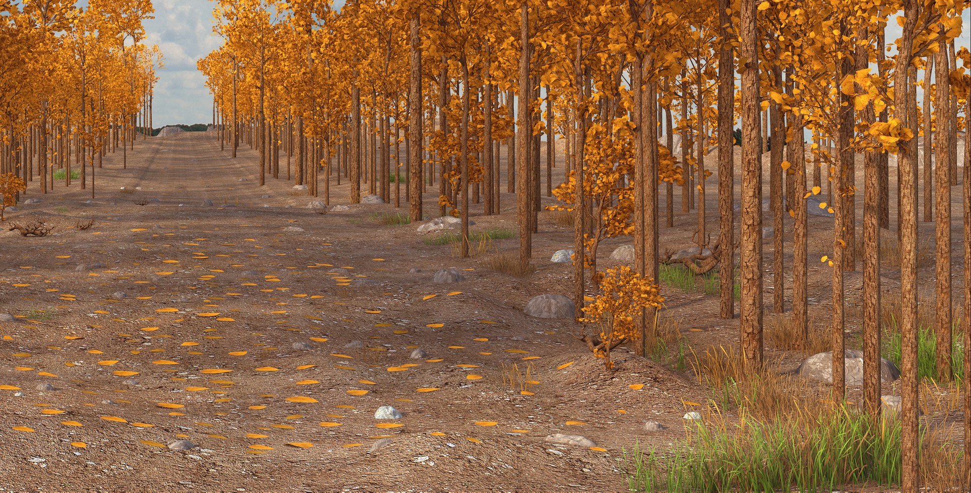 Landscape Autumn 3D Model - TurboSquid 1300151