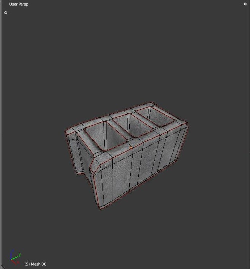 3dsmax Cinder Block