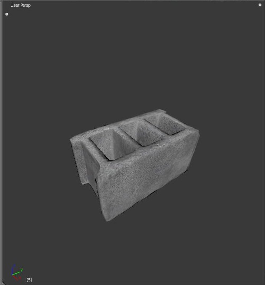 3dsmax Cinder Block