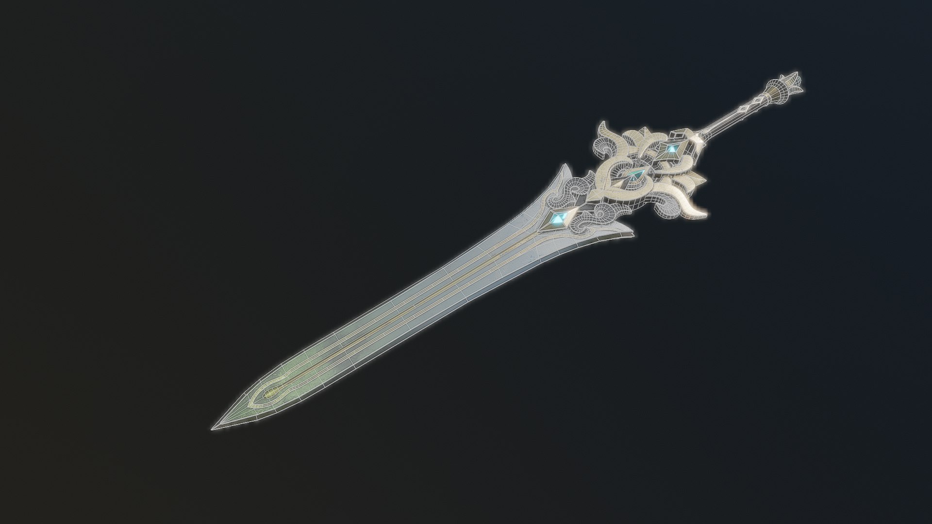Tidal Shadow Sword 3D Model - TurboSquid 2387500