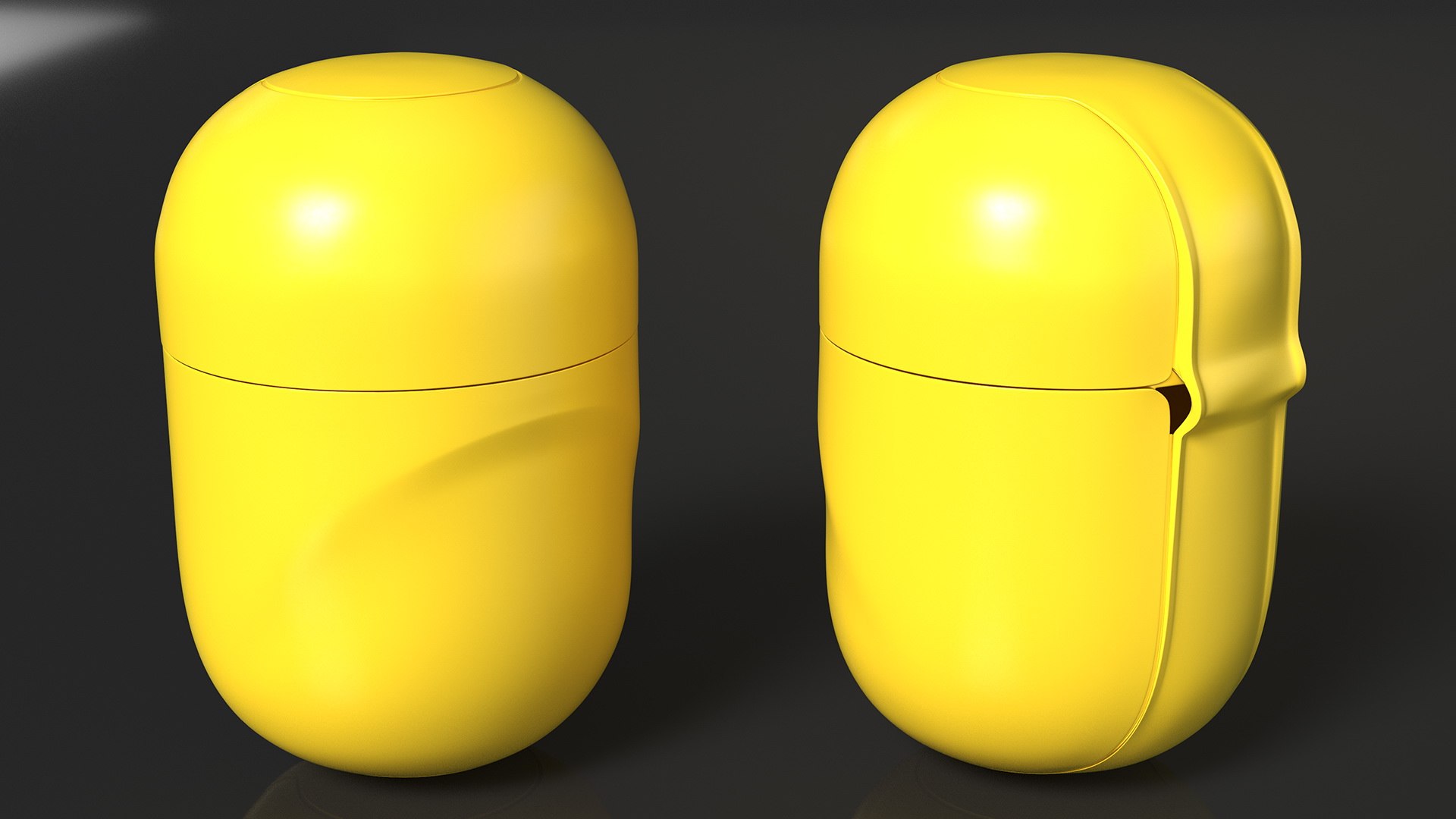 3D Model Closed Light Kinder Egg Plastic Container - TurboSquid 2100746