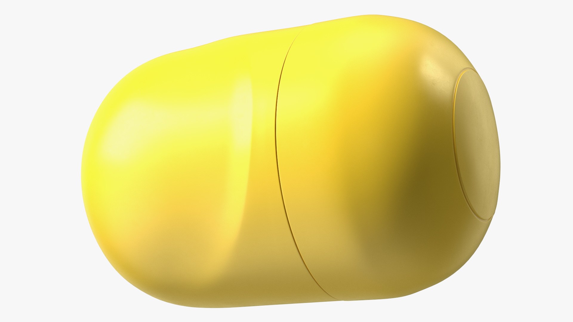 3D Model Closed Light Kinder Egg Plastic Container - TurboSquid 2100746