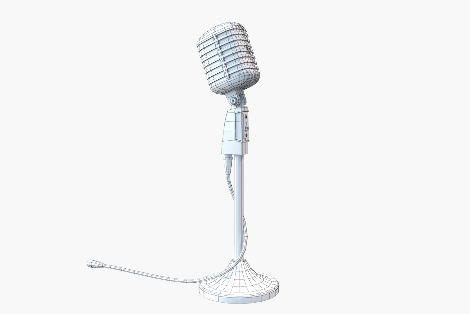 Retro Microphone 3D Model - TurboSquid 1905798