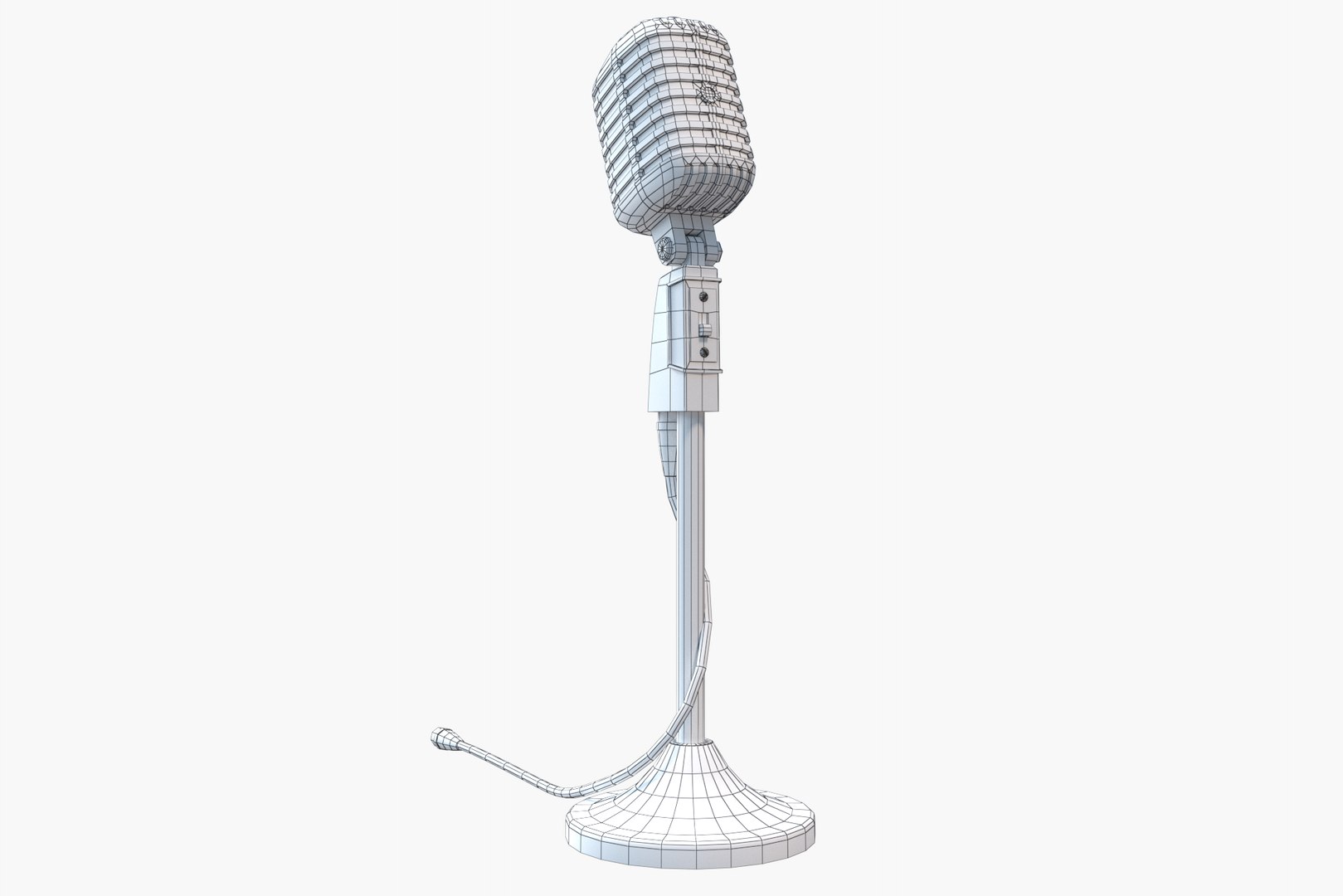 Retro Microphone 3D Model - TurboSquid 1905798