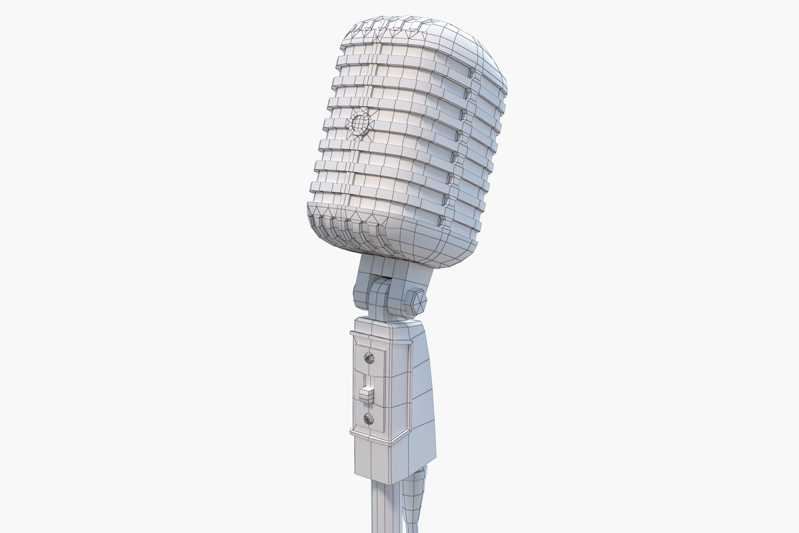 Retro Microphone 3D Model - TurboSquid 1905798