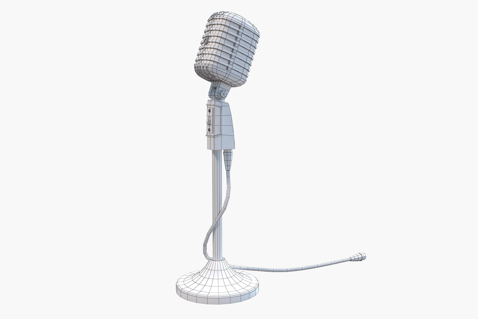 Retro Microphone 3D Model - TurboSquid 1905798