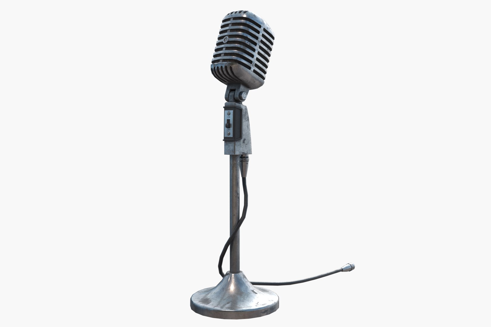Retro Microphone 3D Model - TurboSquid 1905798