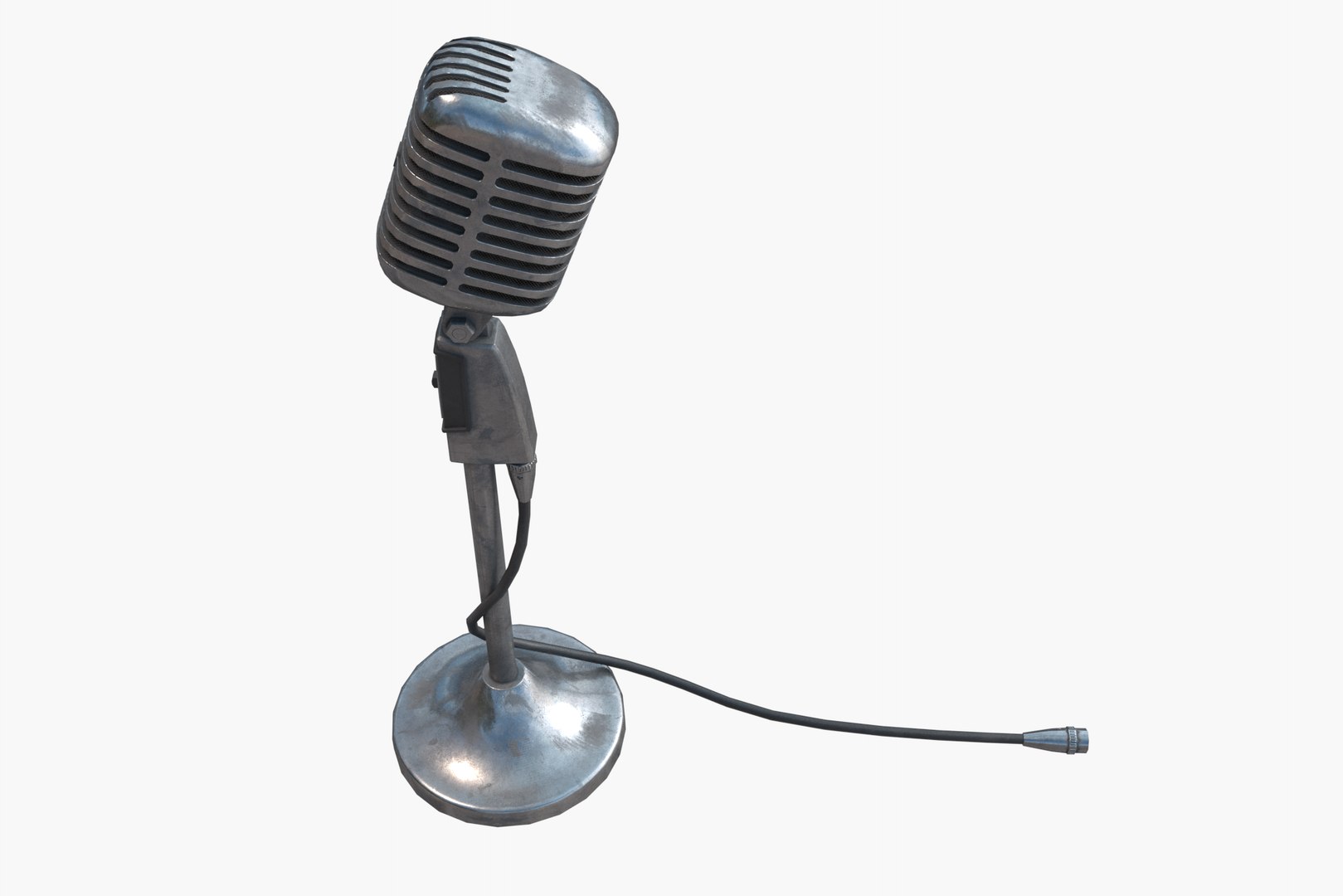 Retro Microphone 3D Model - TurboSquid 1905798