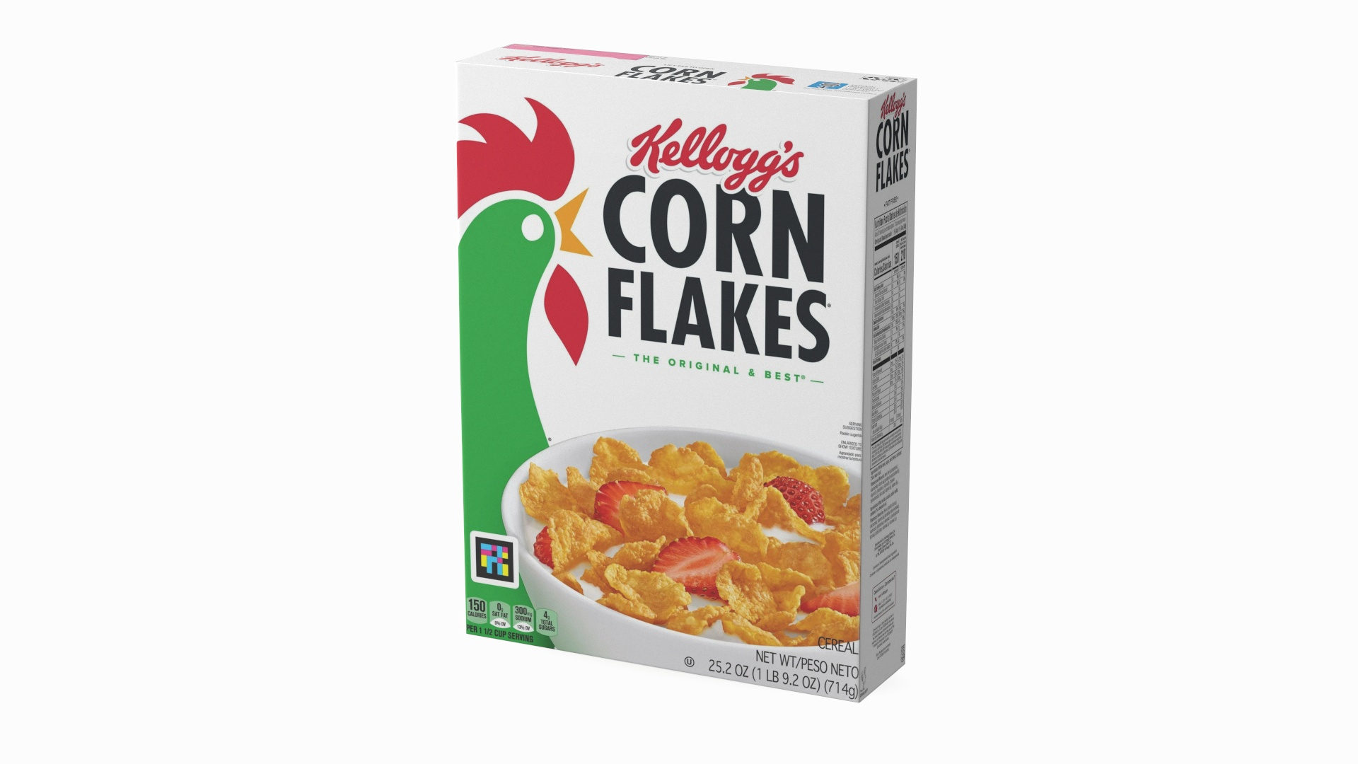 Corn Flakes Box Kelloggs Model - TurboSquid 2347147
