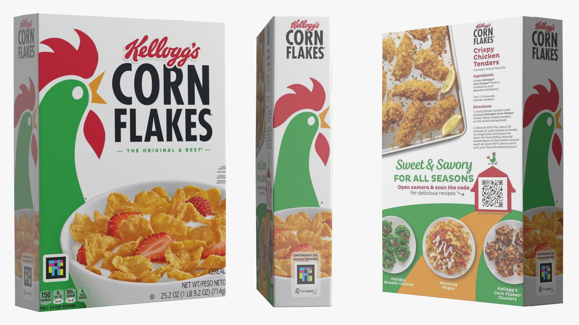 Corn Flakes Box Kelloggs Model - TurboSquid 2347147