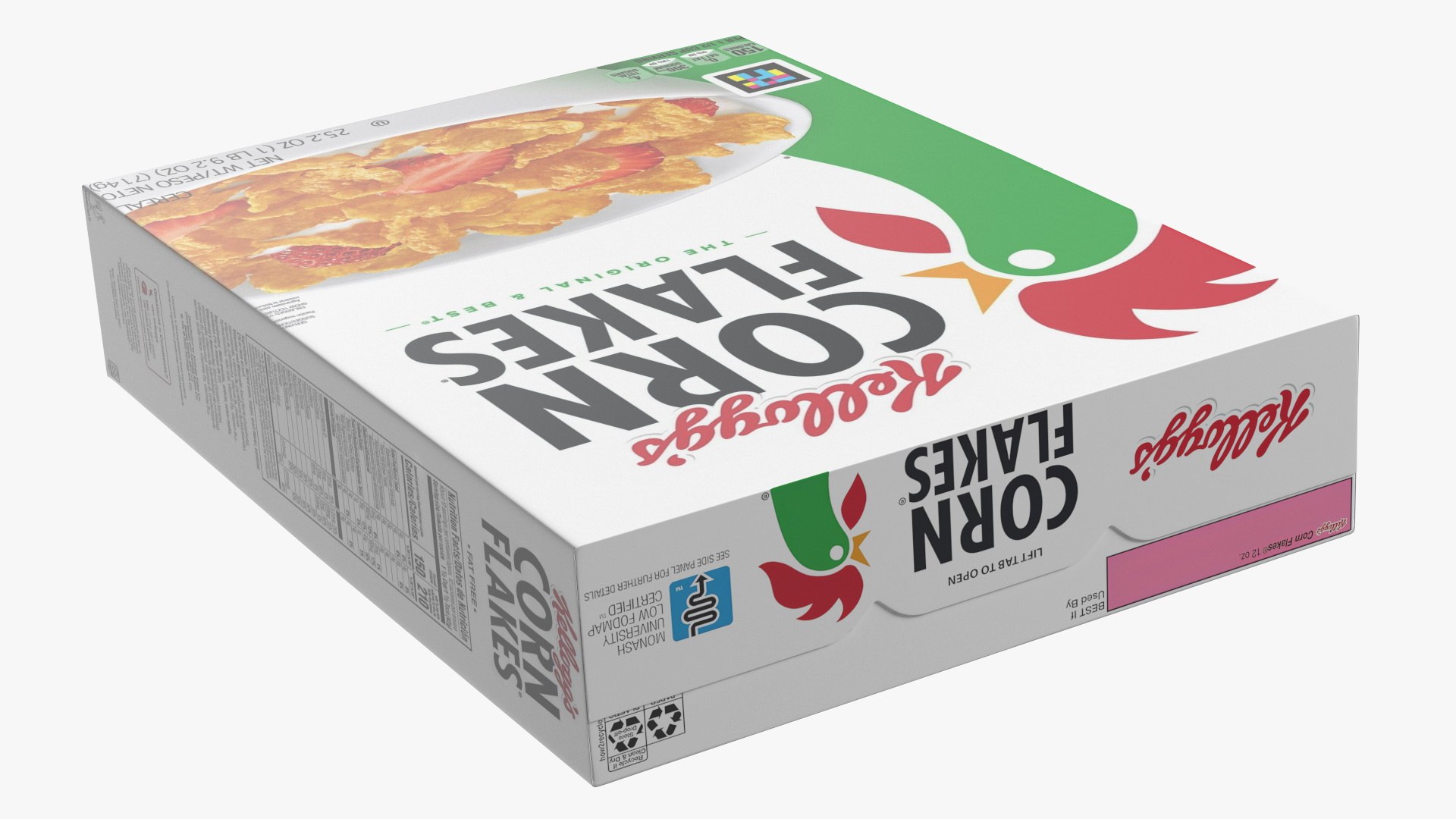 Corn Flakes Box Kelloggs Model - TurboSquid 2347147
