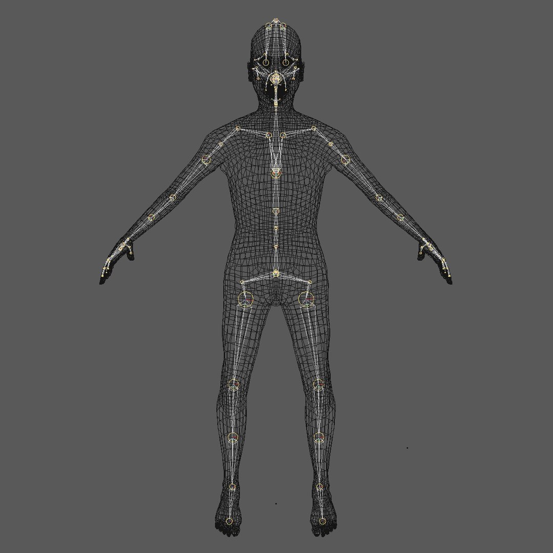 3d realistic base mesh old model