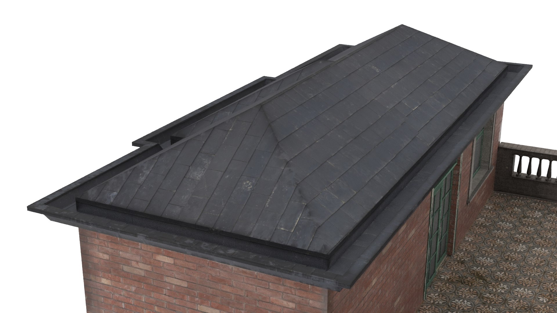 3D Model Realistic Detailed 4K Old House Include Interior Texture ...