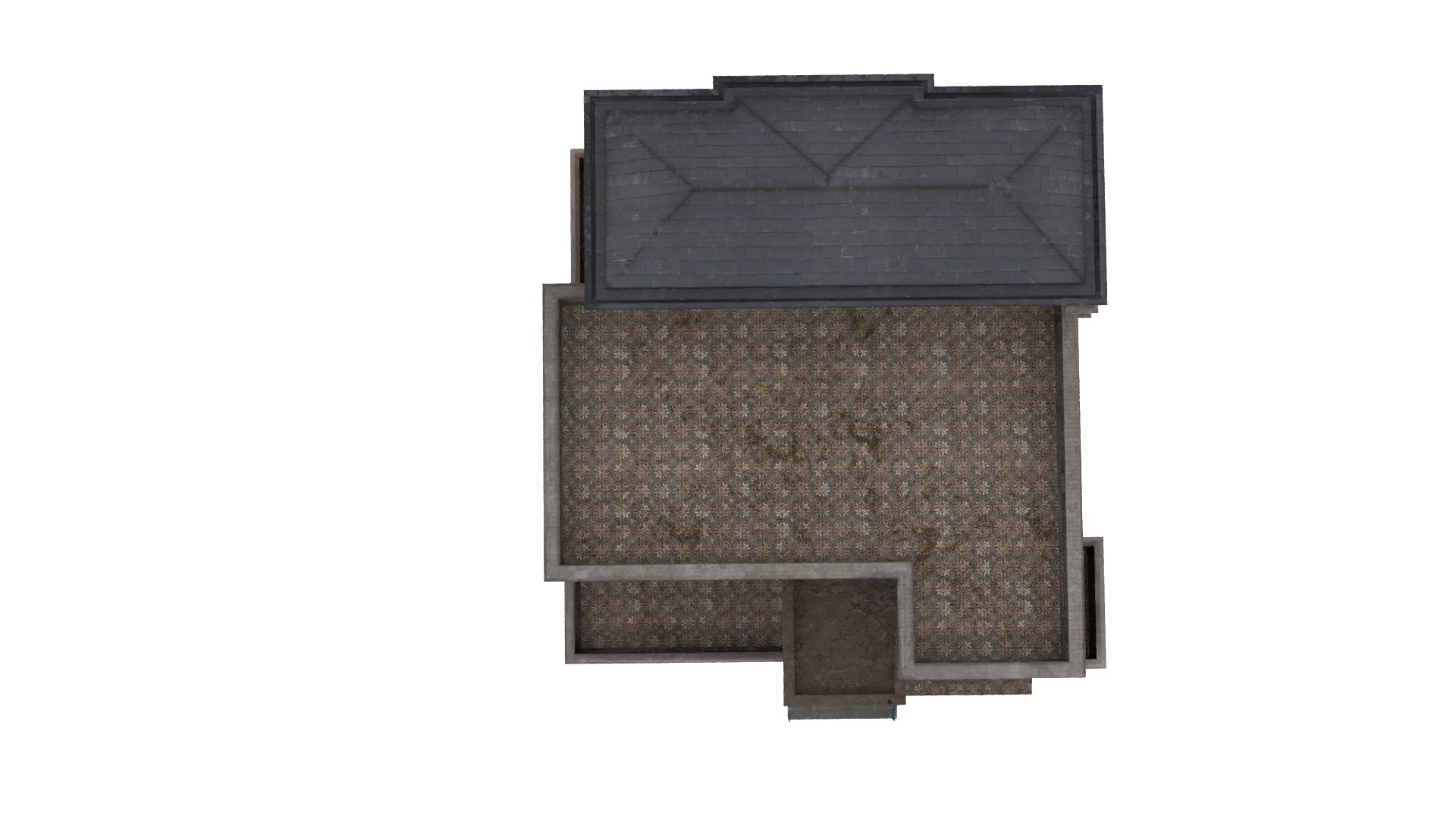 3D Model Realistic Detailed 4K Old House Include Interior Texture ...