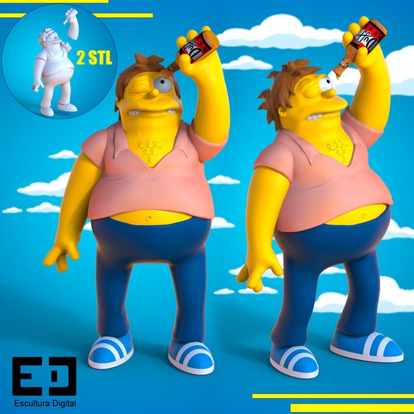 modelo 3d Barney Gumble - Los Simpson - TurboSquid 2355724