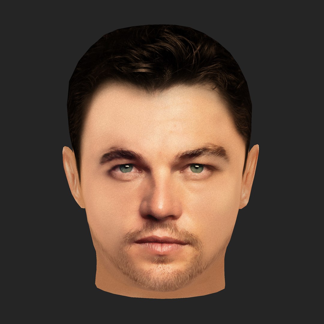 3D Leonardo DiCaprio Head - Low Poly Head For Game Model - TurboSquid ...
