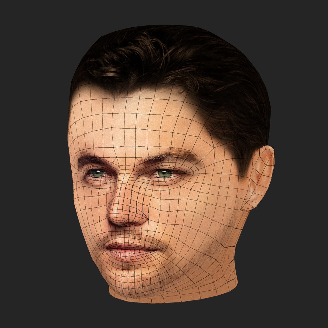 3D Leonardo DiCaprio Head - Low Poly Head For Game Model - TurboSquid ...