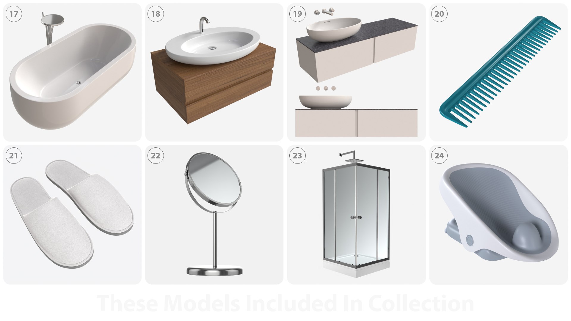3D Bathroom Items - TurboSquid 2203692