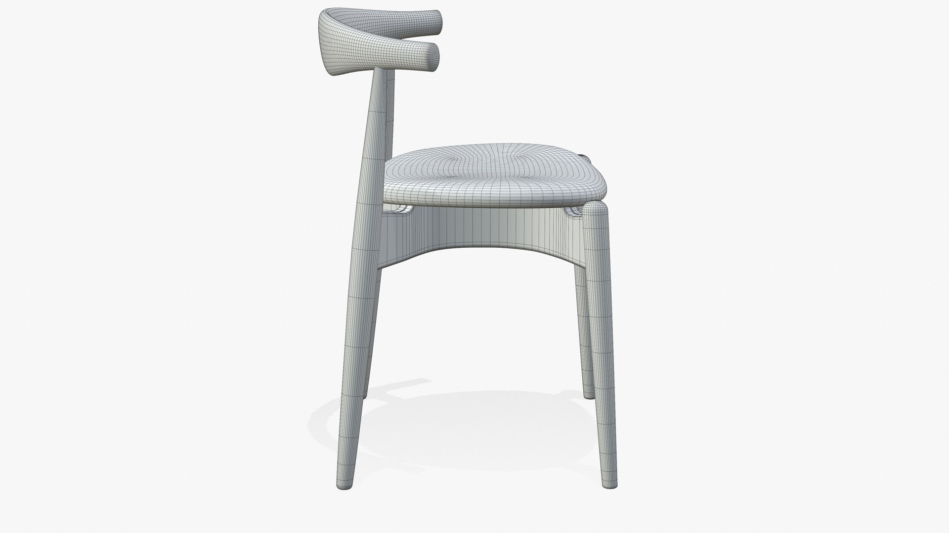3D Dining Chair CH 20 model - TurboSquid 1858356
