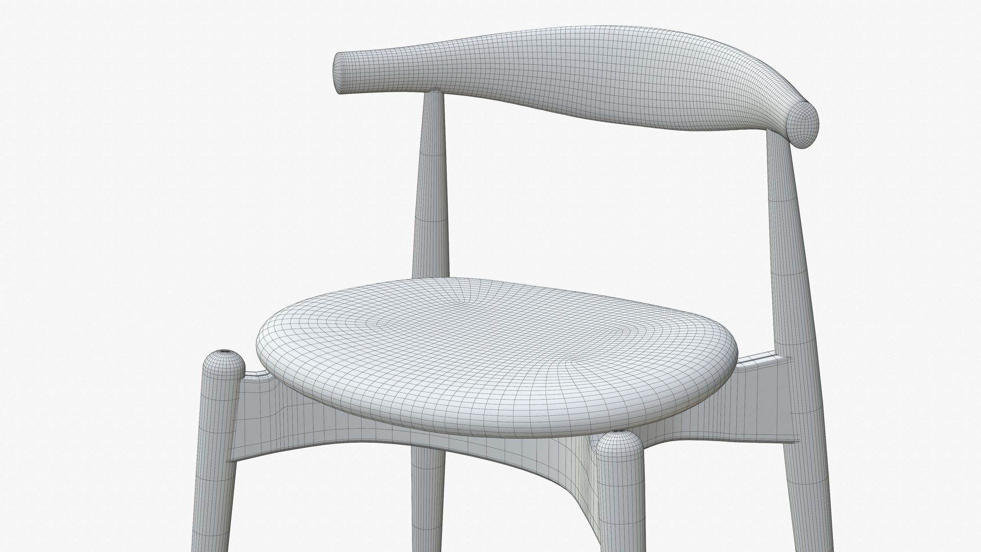 3D Dining Chair CH 20 model - TurboSquid 1858356