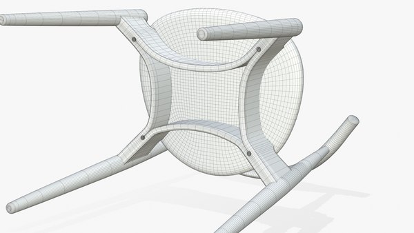 modelo 3d Silla de Comedor CH 20 - TurboSquid 1858356