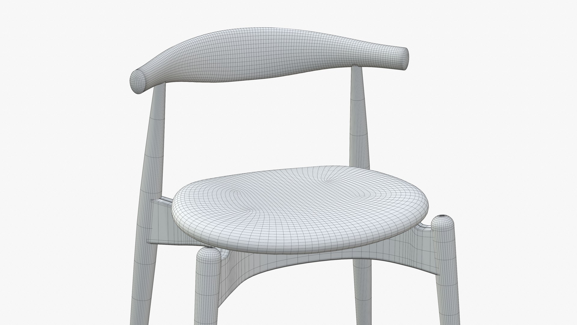 3D Dining Chair CH 20 model - TurboSquid 1858356
