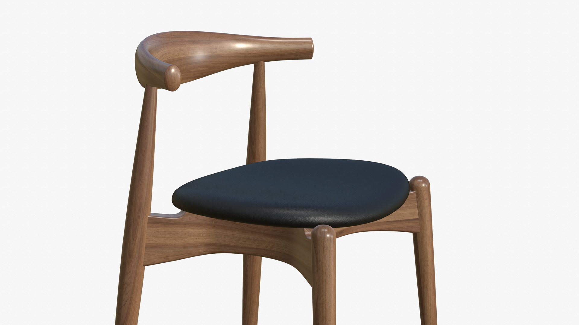 3D Dining Chair CH 20 model - TurboSquid 1858356