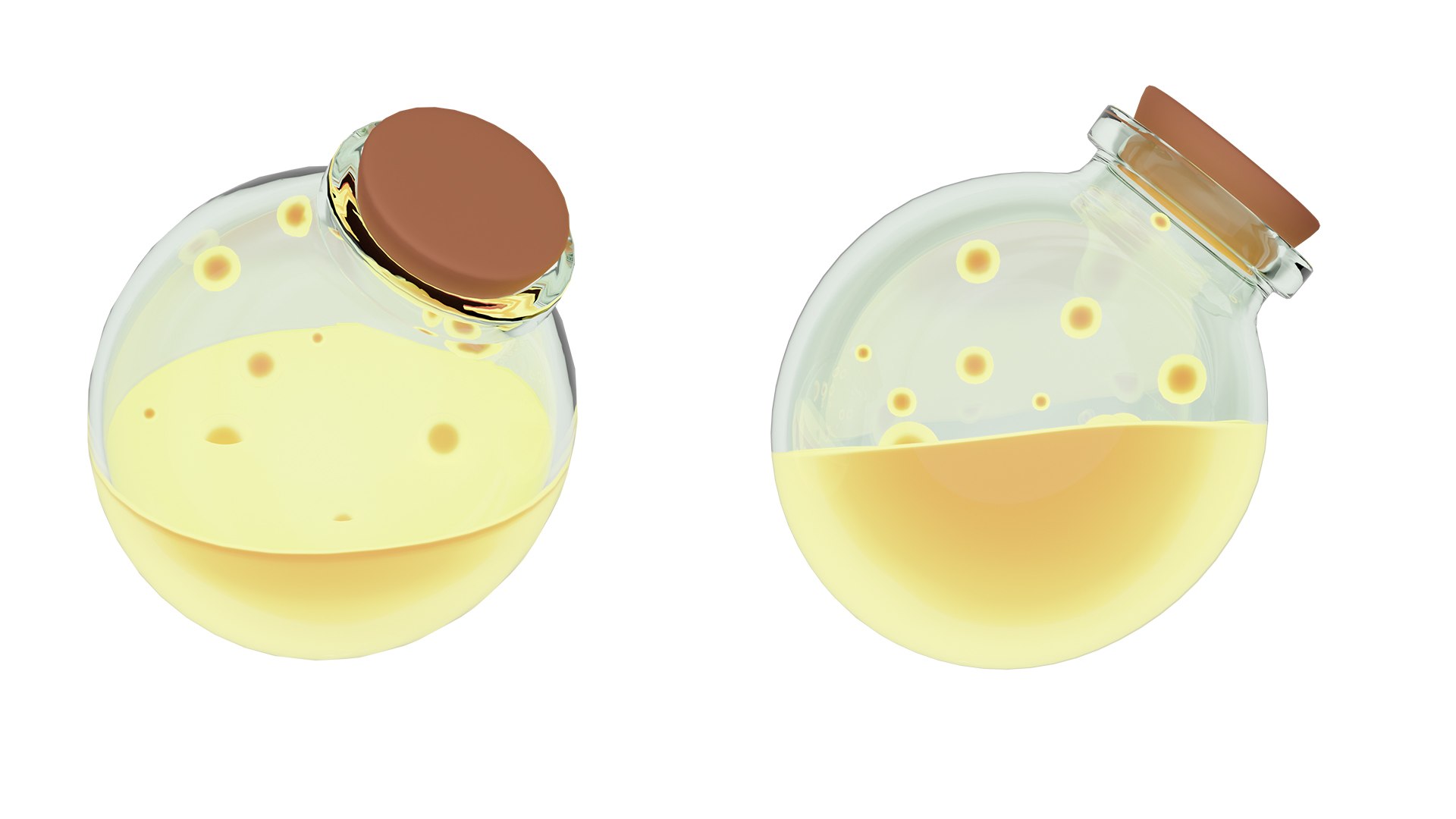 Set Of Flasks Icons 3D Model - TurboSquid 2026524