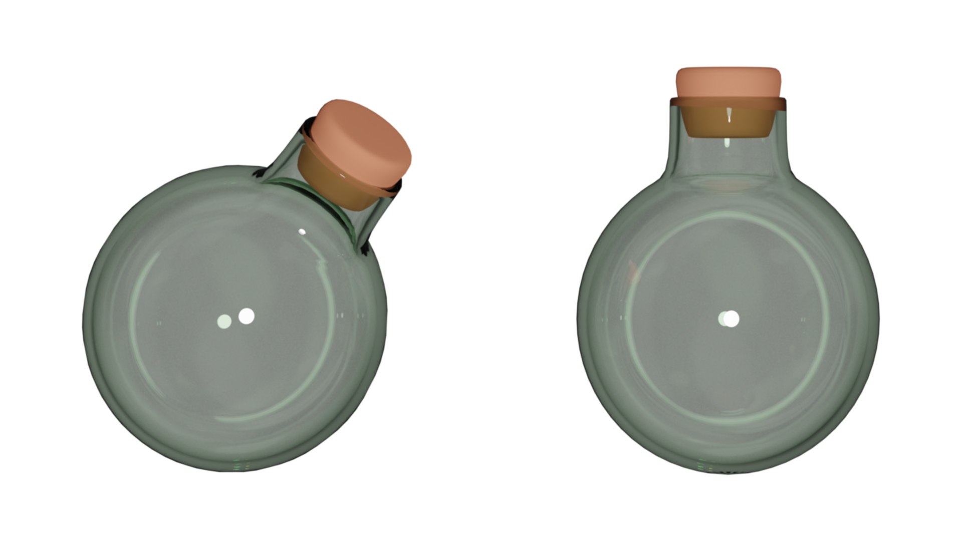 Set Of Flasks Icons 3D Model - TurboSquid 2026524