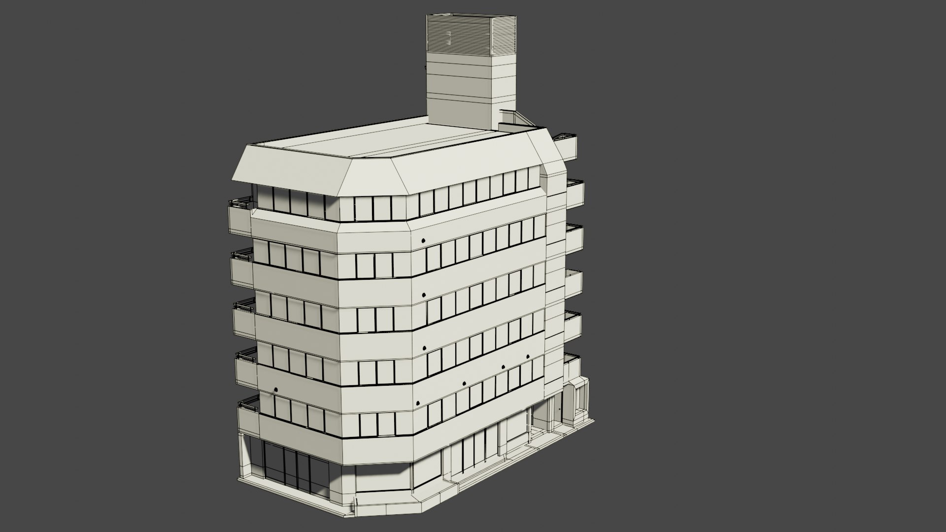 3D Japanese Office Building Model - TurboSquid 1983757