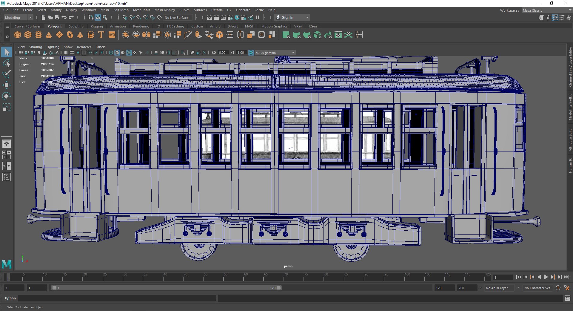 3D Tram - TurboSquid 1333730