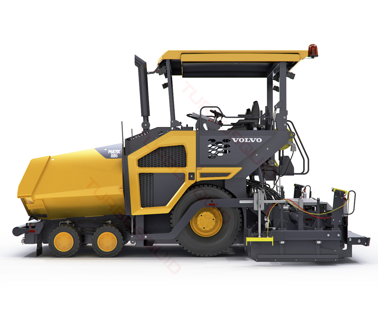 road construction compactor 3d model