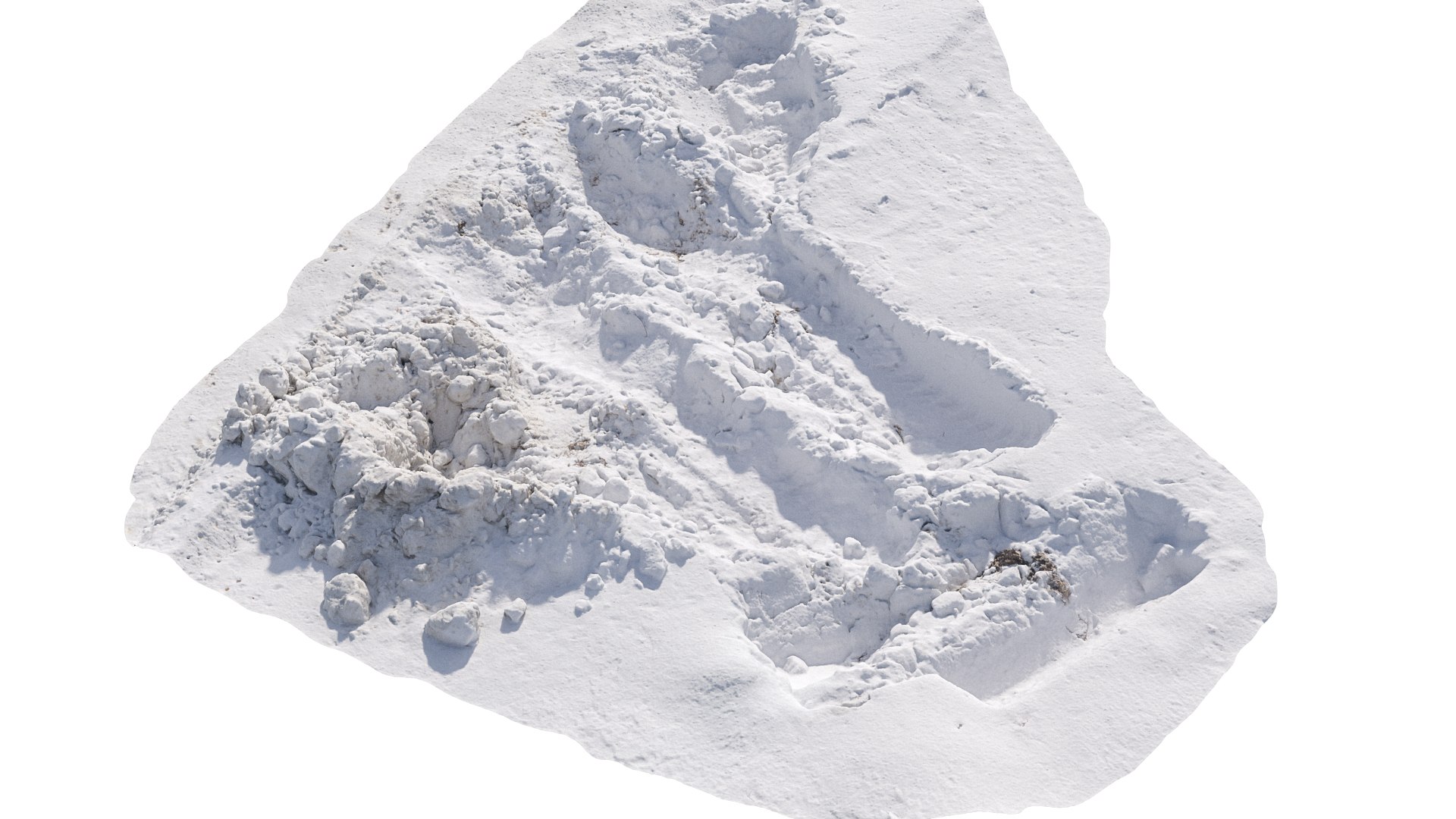 3D Hole In The Snow Model - TurboSquid 1890675