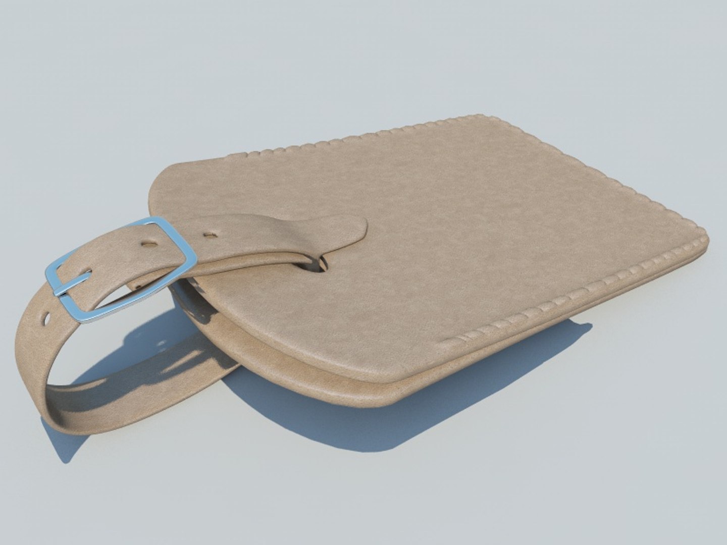3d leather tag