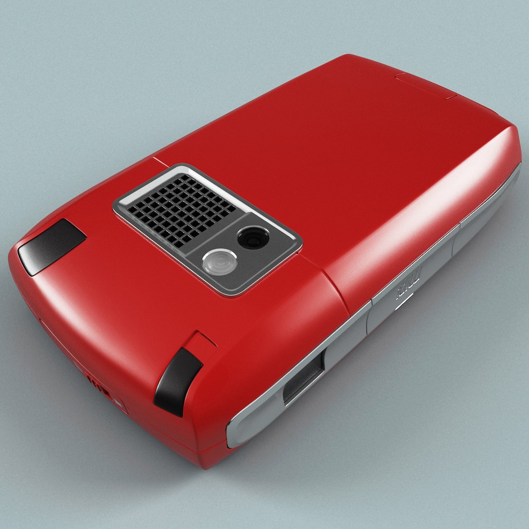 palm treo 750 red 3d model