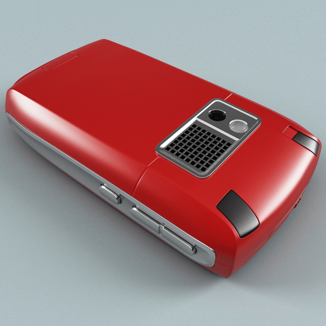 palm treo 750 red 3d model