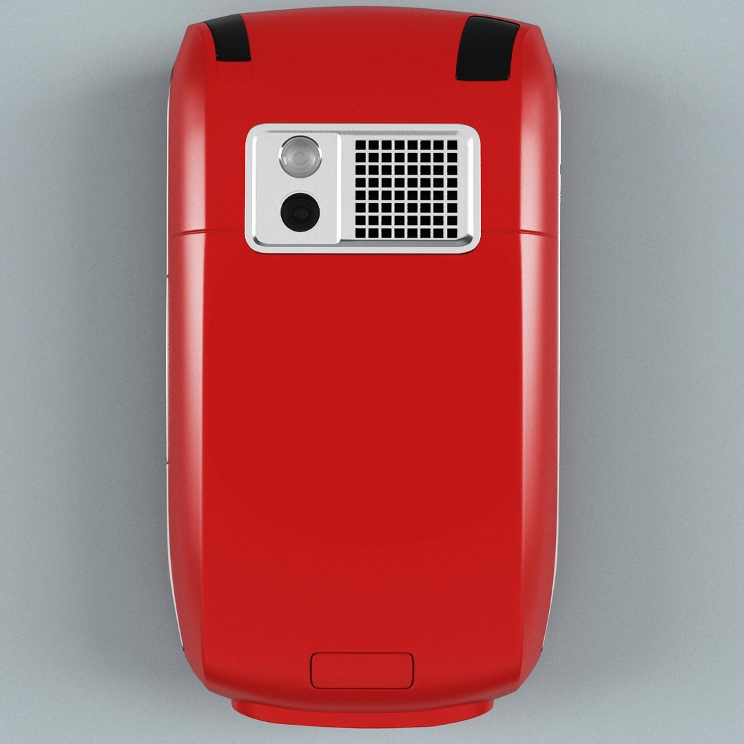 palm treo 750 red 3d model