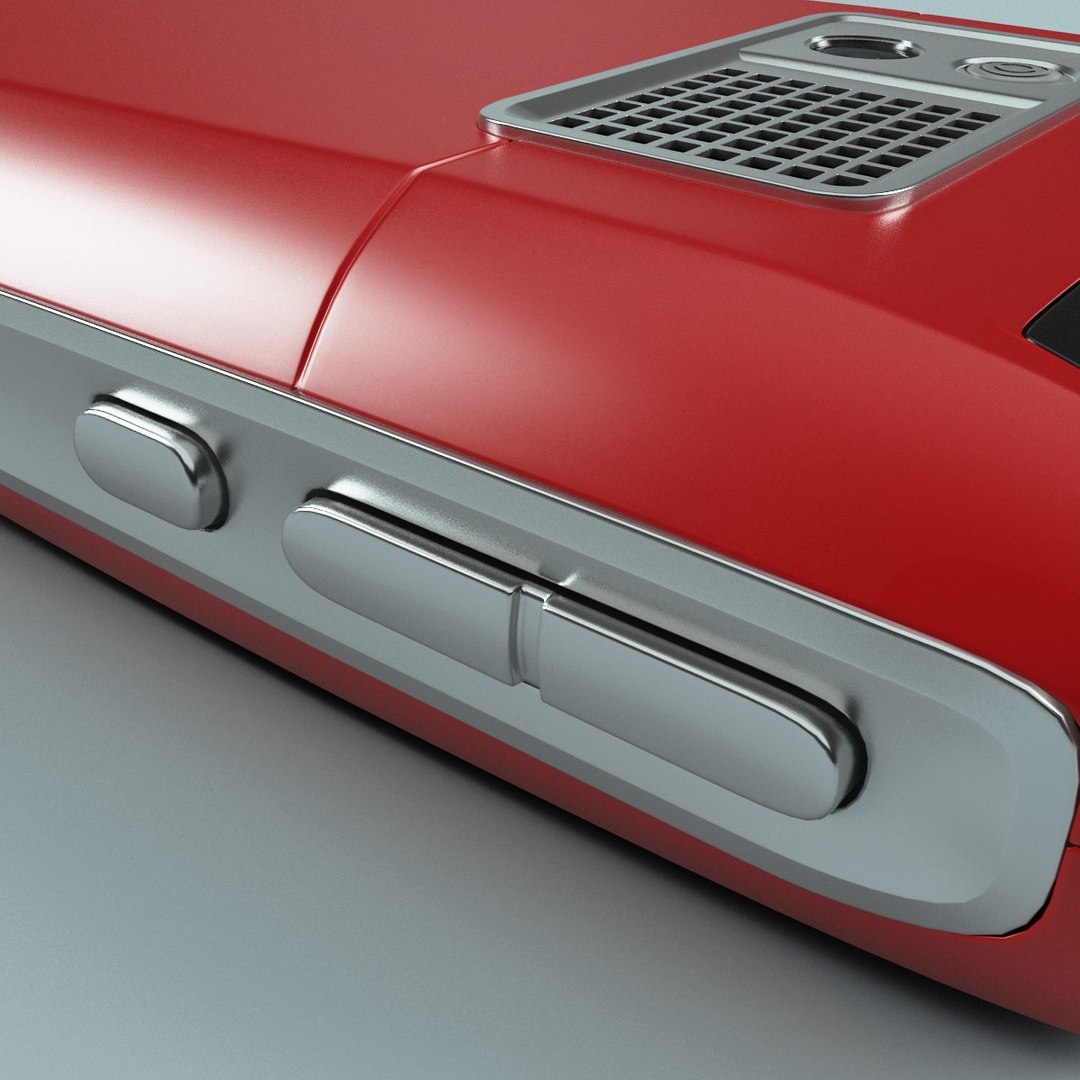 palm treo 750 red 3d model