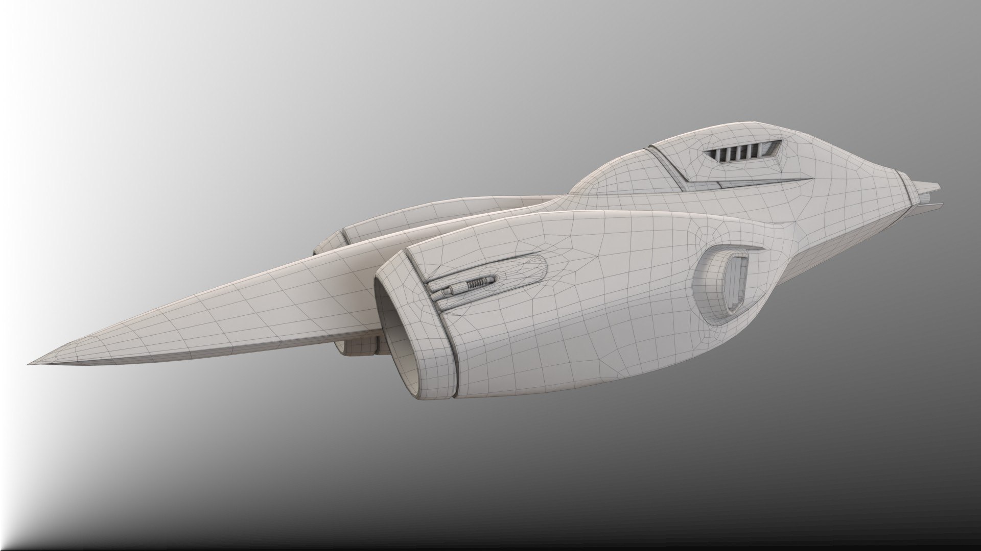 3D Futuristic sci-fi space racer jet - TurboSquid 1978987