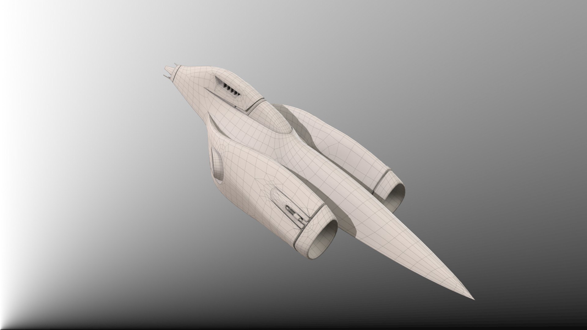 3D Futuristic sci-fi space racer jet - TurboSquid 1978987