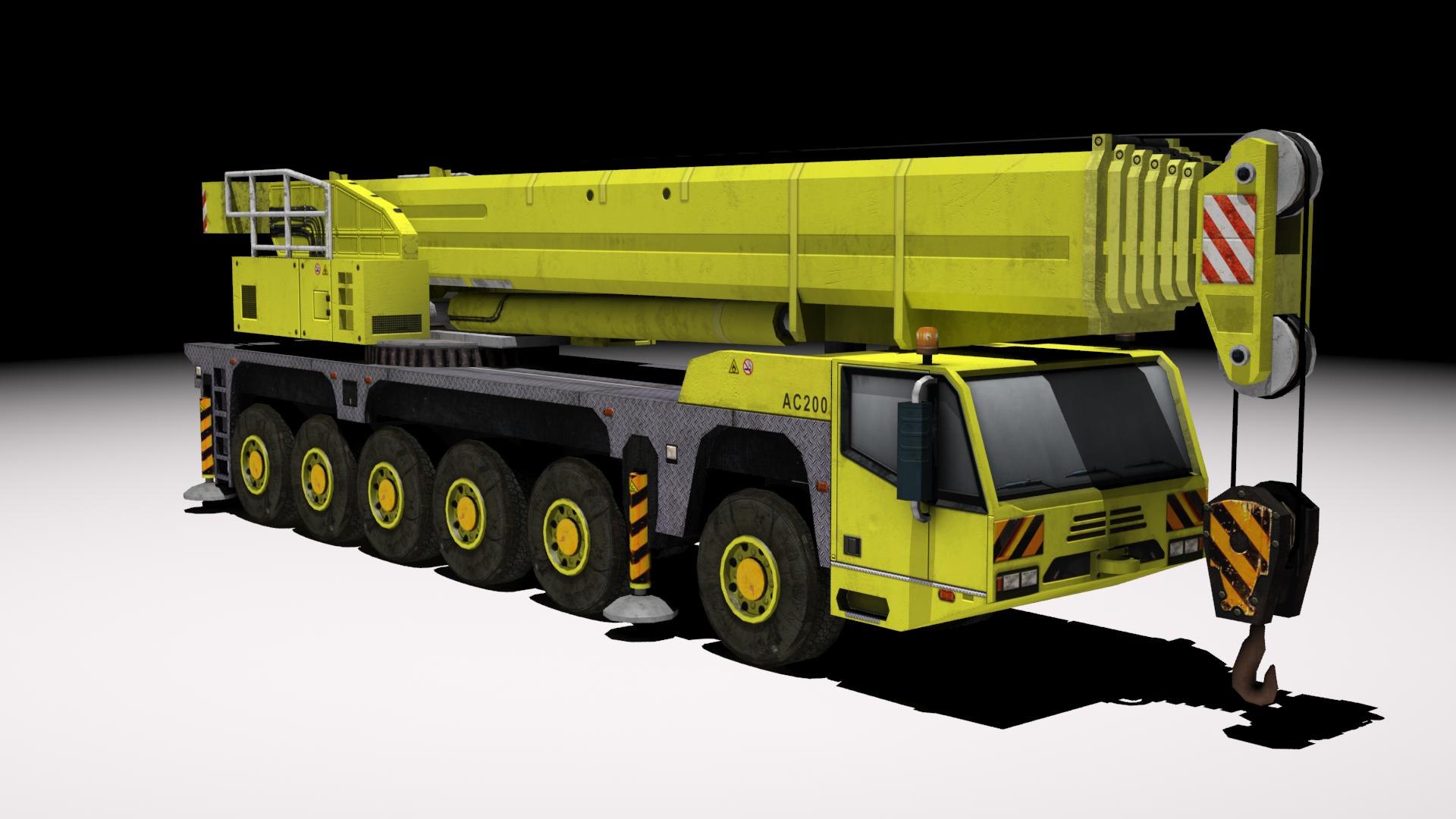 Articulated Demag Ac200 Crane 3d Max